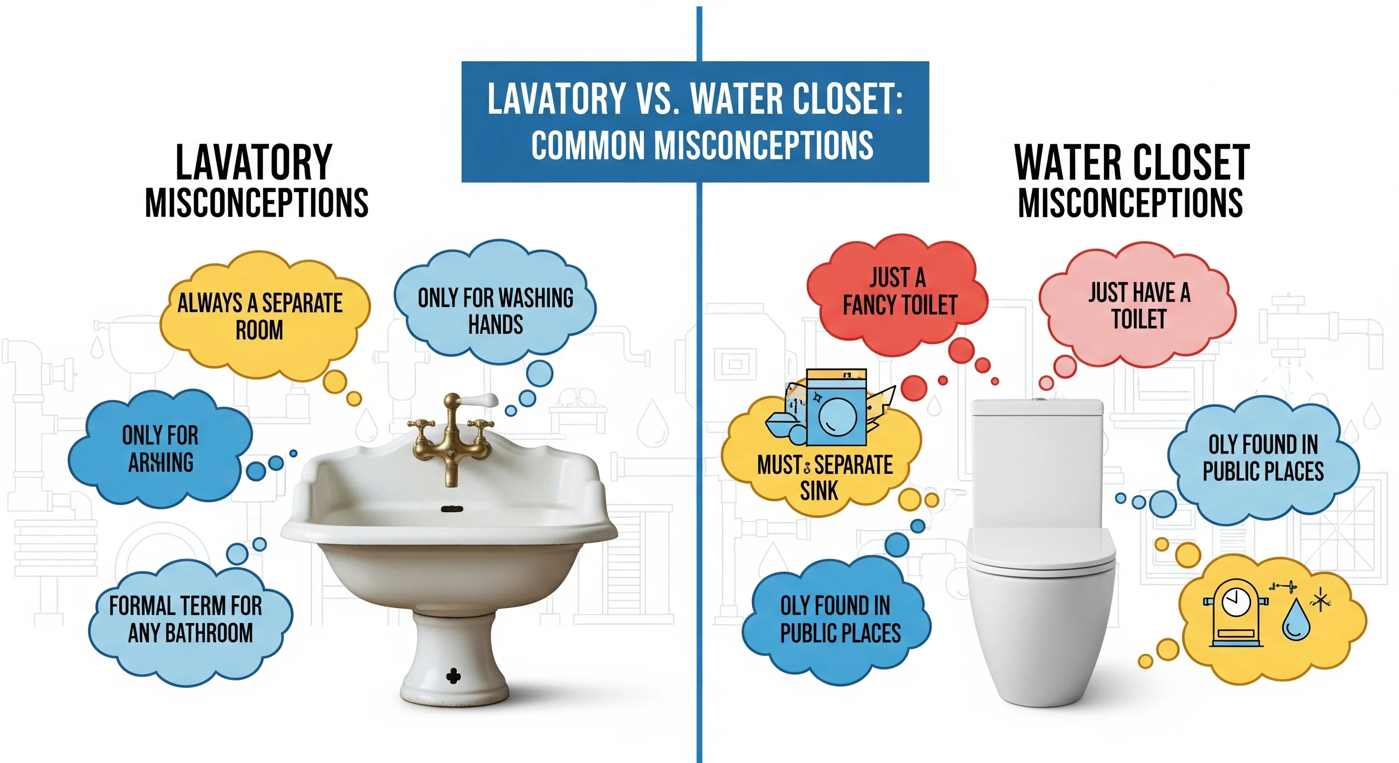 Lavatory vs Water Closet: Common Misconceptions Explained